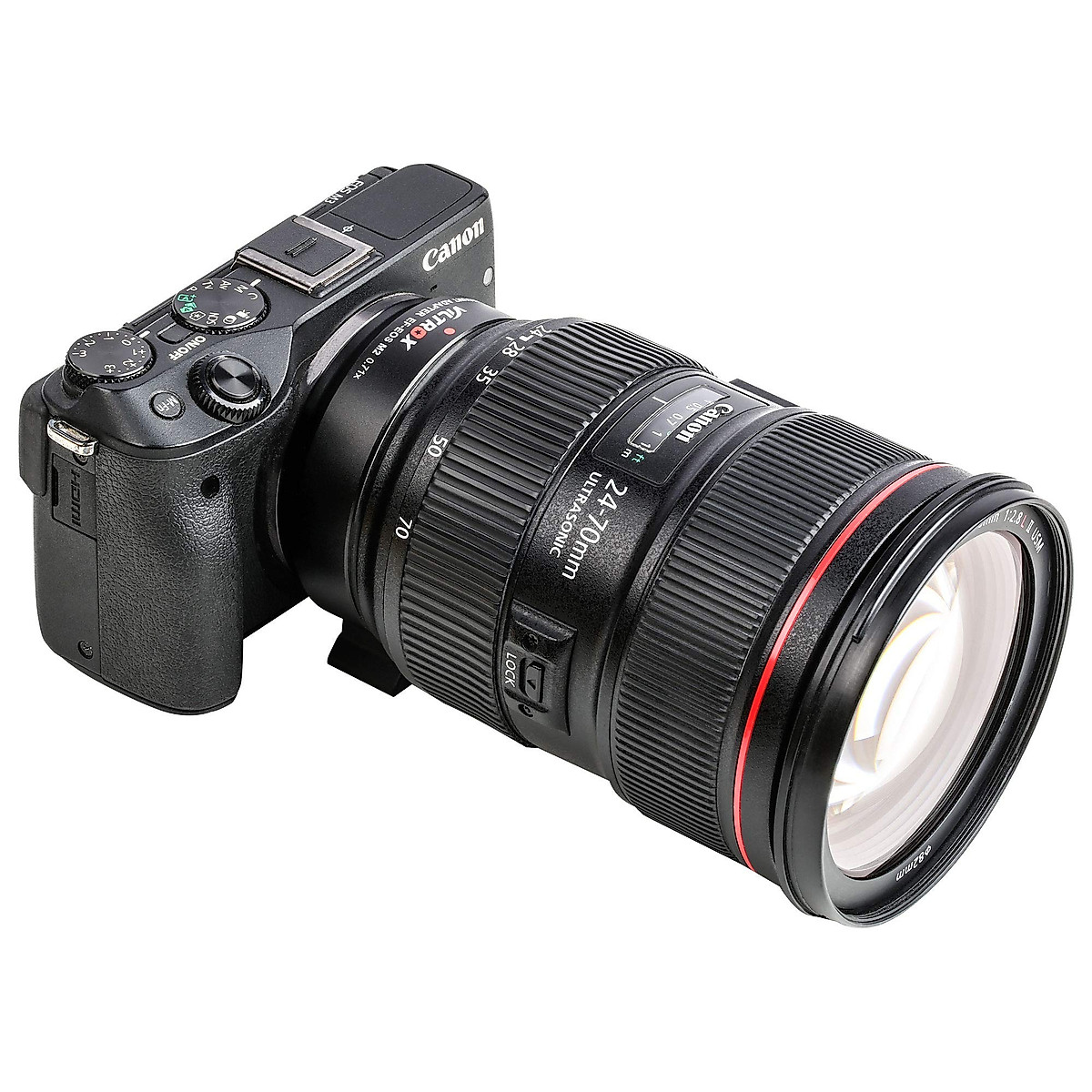 VILTROX EF-EOS M2 Speed Booster 0.71x Canon EF Lens to EF-M Mount Speedbooster for Canon m50 ii m6 ii m200 m50 m6 m5