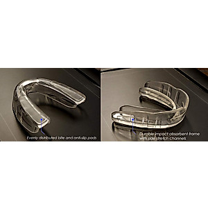 COOLLO SPORTS Boil and Bite Mouth Guard (Youth & Adult) SA Custom Fit Sport Mouthpiece for Basketball, Karate, Martial Arts, Wrestling, MMA (Free Case Included!) (Adult - Ages 11 & Above, 1-Pack)