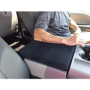 Auto Console Covers- Fits The Ford F-150 2015-2022 Center Console Armrest Cover Waterproof Neoprene Fabric (Gray)