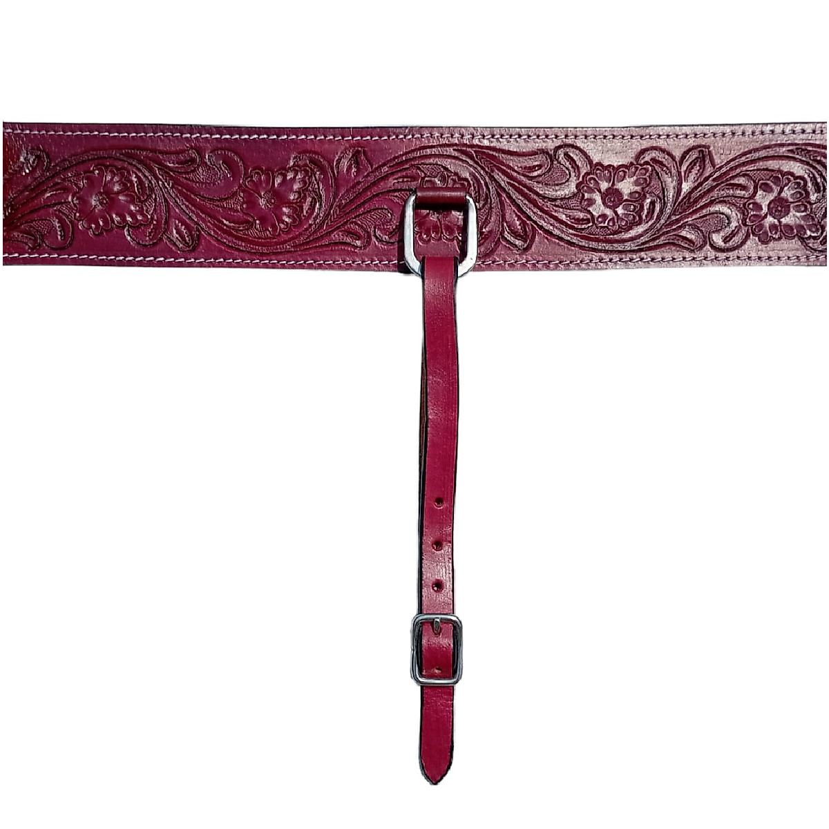 RAAVILS Horse Leather Cinch for Western Saddles Horse TACK Leather Back Cinch Rear Saddle Girth