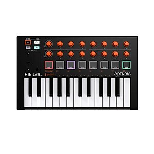 Arturia MiniLab MKII 25-Key USB MIDI Controller (Orange Edition)