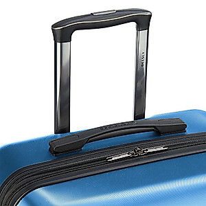 Delsey Luggage Comete 2.0 Medium Checked Luggage, Hard Case Expandable Spinner (Steel Blue)