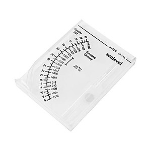 GLOGLOW Accurate Hydrometer Salinity Meter, Seawater Hydrometer Accurate Automatic Hydrometer Salt Water Salinity Meter for Aquarium Fish Tank Marine Sea Saltwater