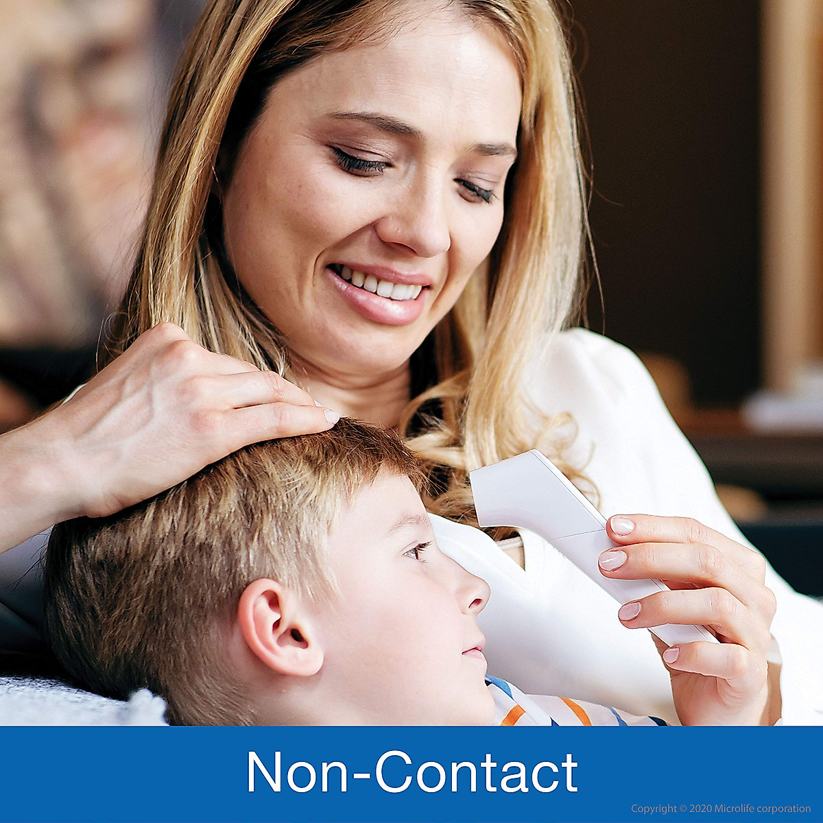 Microlife Non-Contact Forehead Thermometer, Digital Infrared No-Touch Thermometer (for Adults, Kids & Baby), Large Backlit LCD Screen, Fever Alarm, Memories & Instant Accurate Readings