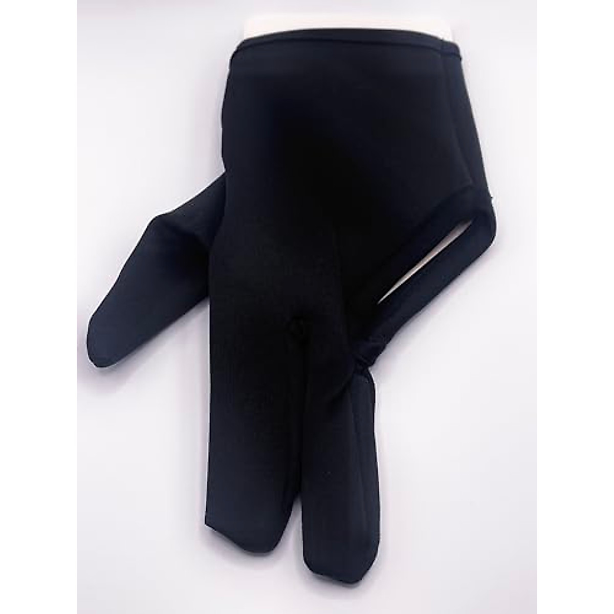 Stilnati Heat Resistant Gloves for Hair Styling Curling, for Barber, Hair Straightening, Keratin Treatment, Curling, Flat Iron, 3 Fingers Glove Hairdressing, Hand Protective Glove, Black, 1 Pcs