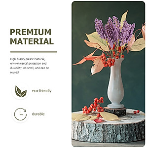 VOSAREA 5pcs Bouquet Plastic Dry Grass Plastic Desktop Wheat Ear Decor Wheat Ear Decoration DIY Wedding Arrangements Decor Flowers Wheat Wheat Ear Home Wheat Ear