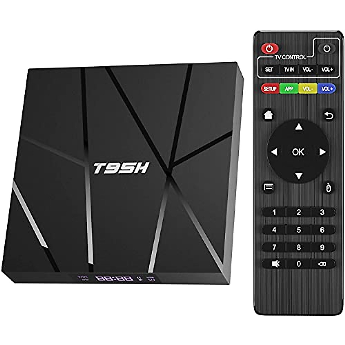 Android 10.0 TV Box, T95H Smart Box with H616 Quadcore Quad-core ARM Cortex-A53 Mali-G31 MP2 GPU 2GB ROM 16GB eMMC 2.4GHz WiFi 100M LAN Ethernet