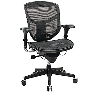 WorkPro® Quantum 9000 Series Ergonomic Mid-Back Mesh/Mesh Chair, Black