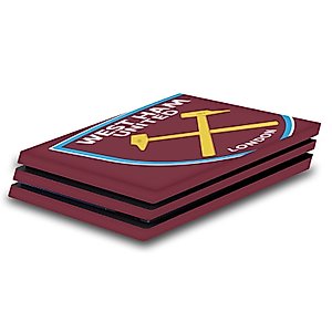 Head Case Designs Officially Licensed West Ham United FC Oversized Art Vinyl Sticker Gaming Skin Decal Cover Compatible with Sony Playstation 4 PS4 Pro Console