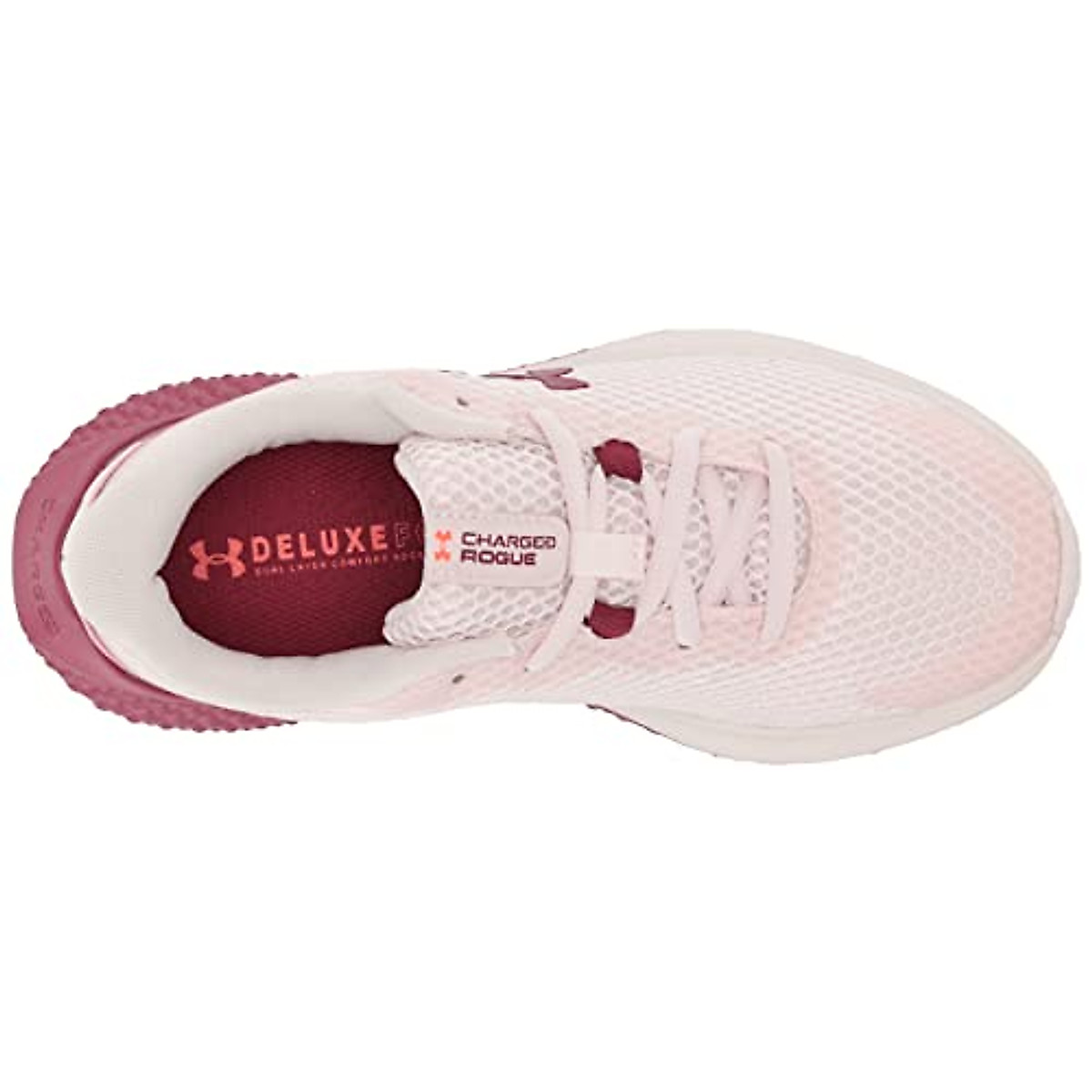 Under Armour Women's Charged Rogue 3 Running Shoe, Pink Note (600)/Wildflower, 8.5