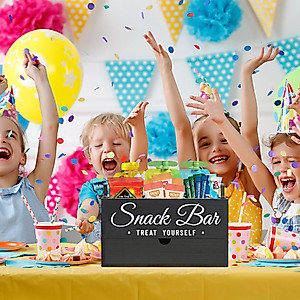 Snack Organizer for Countertop, Wood Pantry Storage Bins with Handles, Snack Organizer for Pantry, Kitchen, 4 Compartment Food Container Snack Box with Drawer, Pantry Organizer for Snacks, Chips