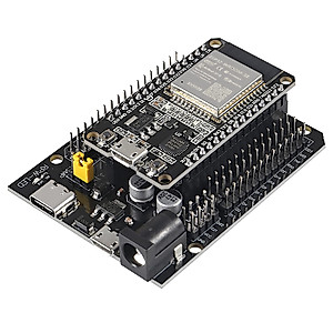 2 Sets ESP-WROOM-32 ESP32 ESP-32S Development Board CP2102 WiFi+Bluetooth Ultra-Low Power Dual Core ESP32-DevKitC-32 ESP-WROOM-32 with Expansion Board for Arduino IDE