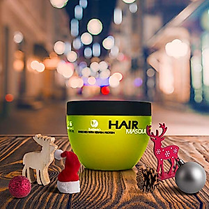 Bellisso Moroccan Argan Oil Hair Mask Deep Conditioner Sulfate Free for Dry or Damaged Hair with Organic Jojoba Kernel Oil Aloe Vera Collagen and Keratin