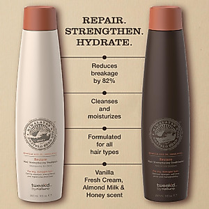 Tweak’d by Nature - Restore Hair Strengthening Shampoo and Conditioner Set, Cleansing and Moisturizing for Shiny and Soft Hair, Cruelty Free (2 x 9 ounces)