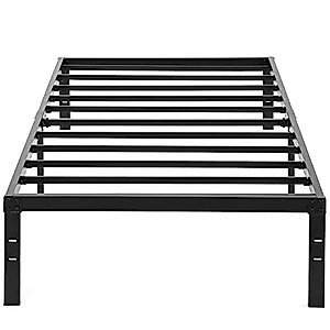 Platform Bed Frame Twin, Cesaron 14 Inch Metal Bed Frame with Steel Slats - 3500LBS Support, No Noise, No Box Spring Needed (Twin)