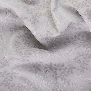 Mook Fabrics Flannel Leaves, Vapor Blue