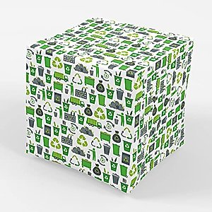 Garbage Birthday Party Gift Wrapping Paper, Folded Flat 30 x 20 Inch, 3 Sheets