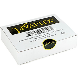 Vivaplex, 12 Clear, 1 oz Plastic Pot Jars, Cosmetic Containers, With Lids.