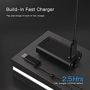 2 Pack Rechargeable Battery Pack for Xbox S/X/One/Elite Controller, Xbox Series X/S Controller Game Accessories with Fast Charger and 10FT USB-C Charging Cable