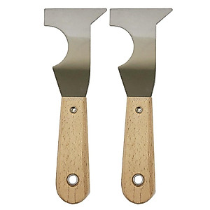 2 Pc Paint Scraper Blade Set Wallpaper Removal All Surfaces Shaver Knife Tools