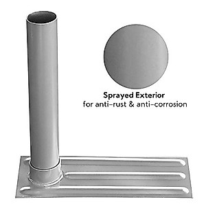 Yescom Portable All Metal Flag Pole Wheel Stand Tailgate Tire Mount 25ft 20ft Telescopic Flagpole Holder