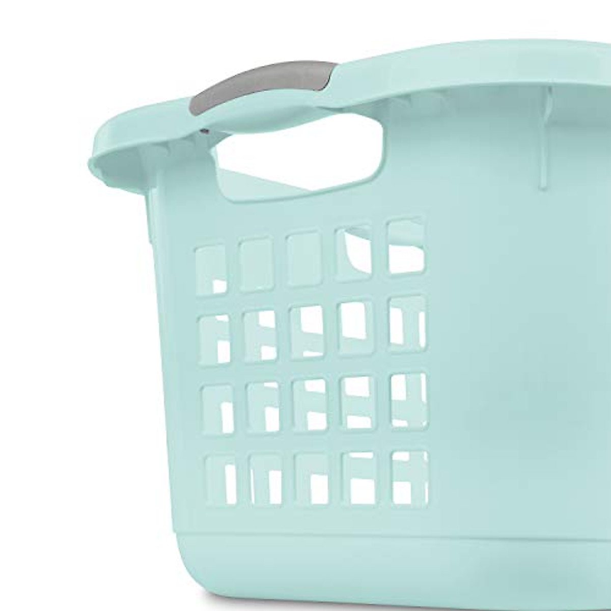Sterilite 2 Bushel/71 L Ultra Laundry Basket, w/Titanium Handles, 6 Pack, Aqua Chrome 6 Count