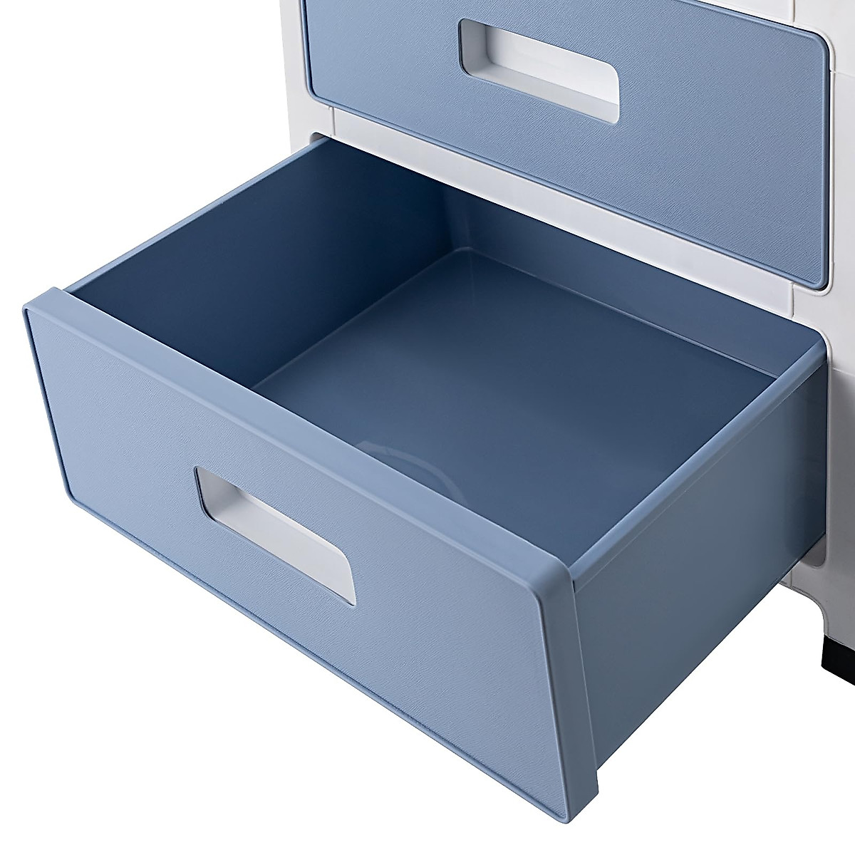 KONGKUNI 6 Drawer Rolling Storage Cart with Wheels, Stackable Drawer Storage Organizer, Multifunctional Utility Cart Plastic Storage Trolley,Organize Files Supplies for School Office Home