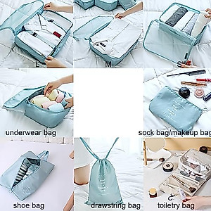 Travel Must Haves 8pcs Packing Cubes for Suitcases + 4pcs Compression Vacuum Storage Bags + Travel Dispenser Bottles Set, Packing Cubes for Carry on Suitcase Travel Essentials (pink)