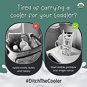 Voyager Toddler Milk On The Go, USDA Organic Shelf Stable Whole Milk Powder, Great for Travel, No Refrigeration, Gluten Free with No GMO's and No Antibiotics for Kids, 16 Sachets of 15g