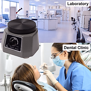 Dental Lab Vibrator 4" Round Lab Equipment Shaker Oscillator Heavy Duty Platform Roundness Vibrator Plaster 110V 100W