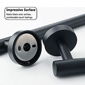 Towel Racks, Towel Rack Towel Holder Towel Rack for Bathroom Towel Rail Bathroom Towel Rack Wall Mounted Kitchen Bathroom Shelf Storage Rack Anniversary/Schwarz/a