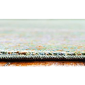 Unique Loom Austin Collection Area Rug - Muse (Runner 4' 0" x 13' 3", Green/ Beige)