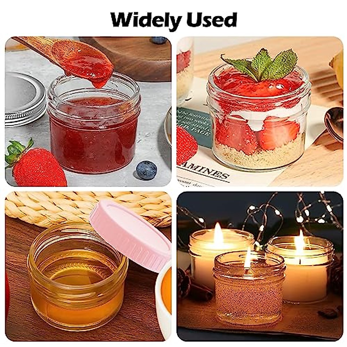 KPWIN 6 Pcs Salad Dressing Container To Go, 2.5 oz Small Condiment Containers with Lids, Reusable Mini Glass Food Storage Containers Dipping Sauce Cups with Lids Leakproof for Lunch Box Picnic Travel