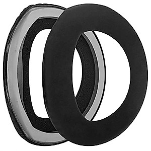 Geekria Comfort Velour Replacement Ear Pads for Sennheiser HD800 Headphones Ear Cushions, Headset Earpads, Ear Cups Repair Parts (Black)