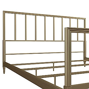 CosmoLiving by Cosmopolitan Blair Bed, Gold