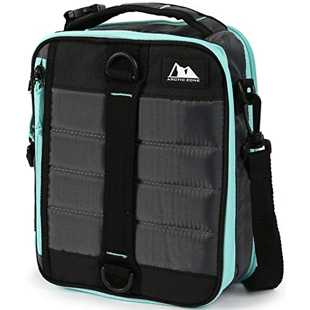 Arctic Zone High Performance Ultimate Upright Expandable Insulated Lunch Pack with 2pc Leak Proof Food Container (37.2 fl.oz) and 350g High Performance Ice Pack - Grey