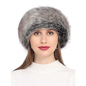 Rulala Fancy Faux Fur Headband for Women Winter Earwarmer Earmuff with Elastic(Multicoloured)
