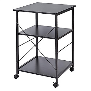 Amazon Basics Multipurpose Rolling Cart, Desk Extender, Black
