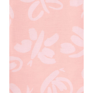 Carter's Girls' 2 Pk Gown Poly (Butterfly/Pink, 4-5)