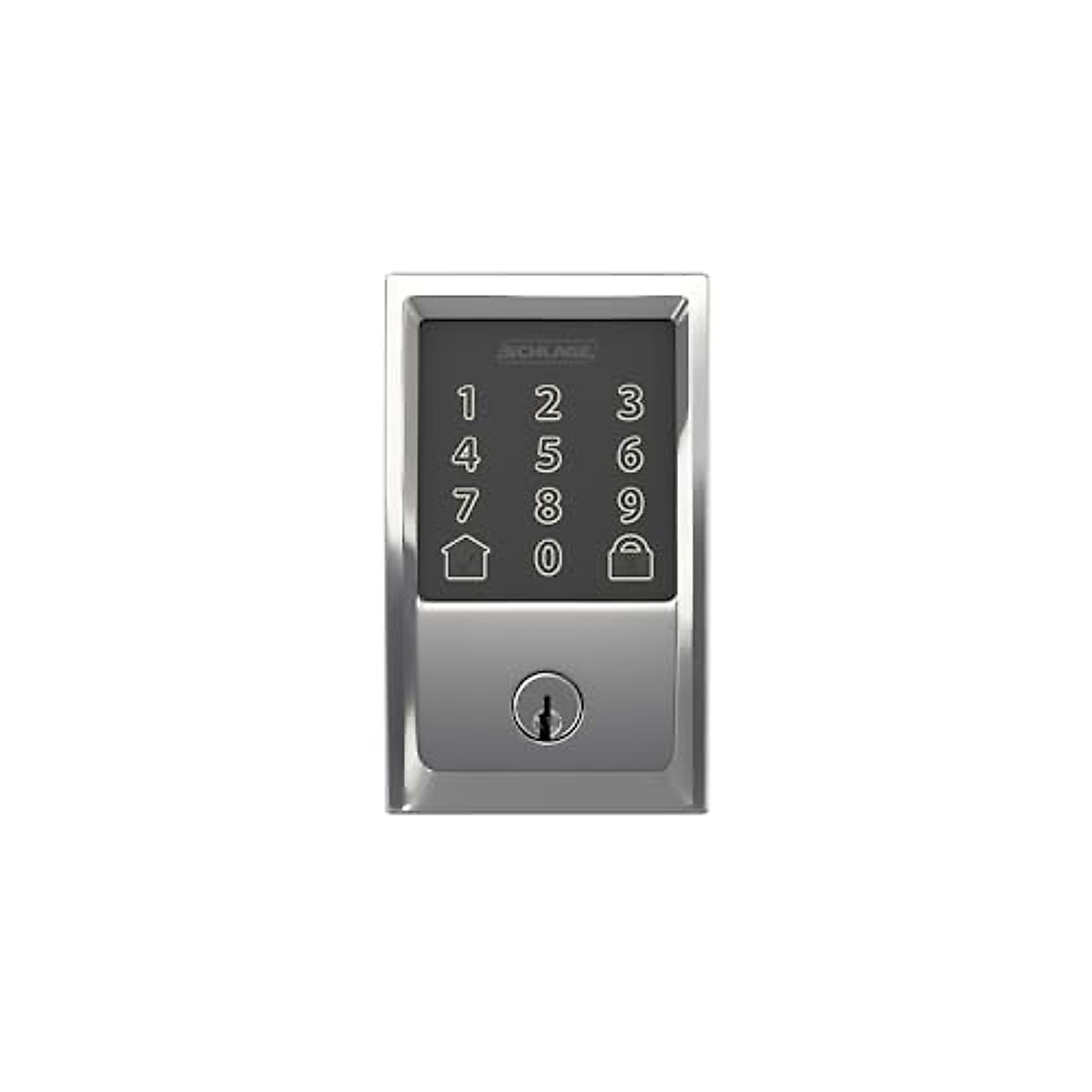 Schlage Encode Smart WiFi Deadbolt with Century Trim In Bright Chrome