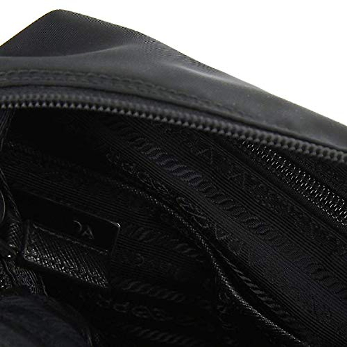 Prada Unisex Medium Black Tessuto Nylon Messenger Crossbody Handbag