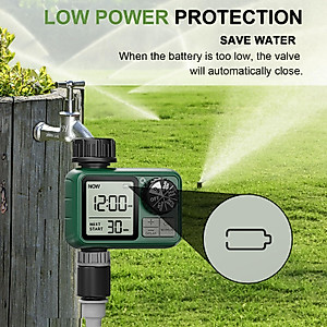 Sprinkler Timer, XinFuture Water Timer, Programmable Garden Hose Timer with Rain Delay, Manual& Automatic Watering System, Waterproof Digital Irrigation Timer Watering Lawn Evenly&Efficiently,1 Outlet