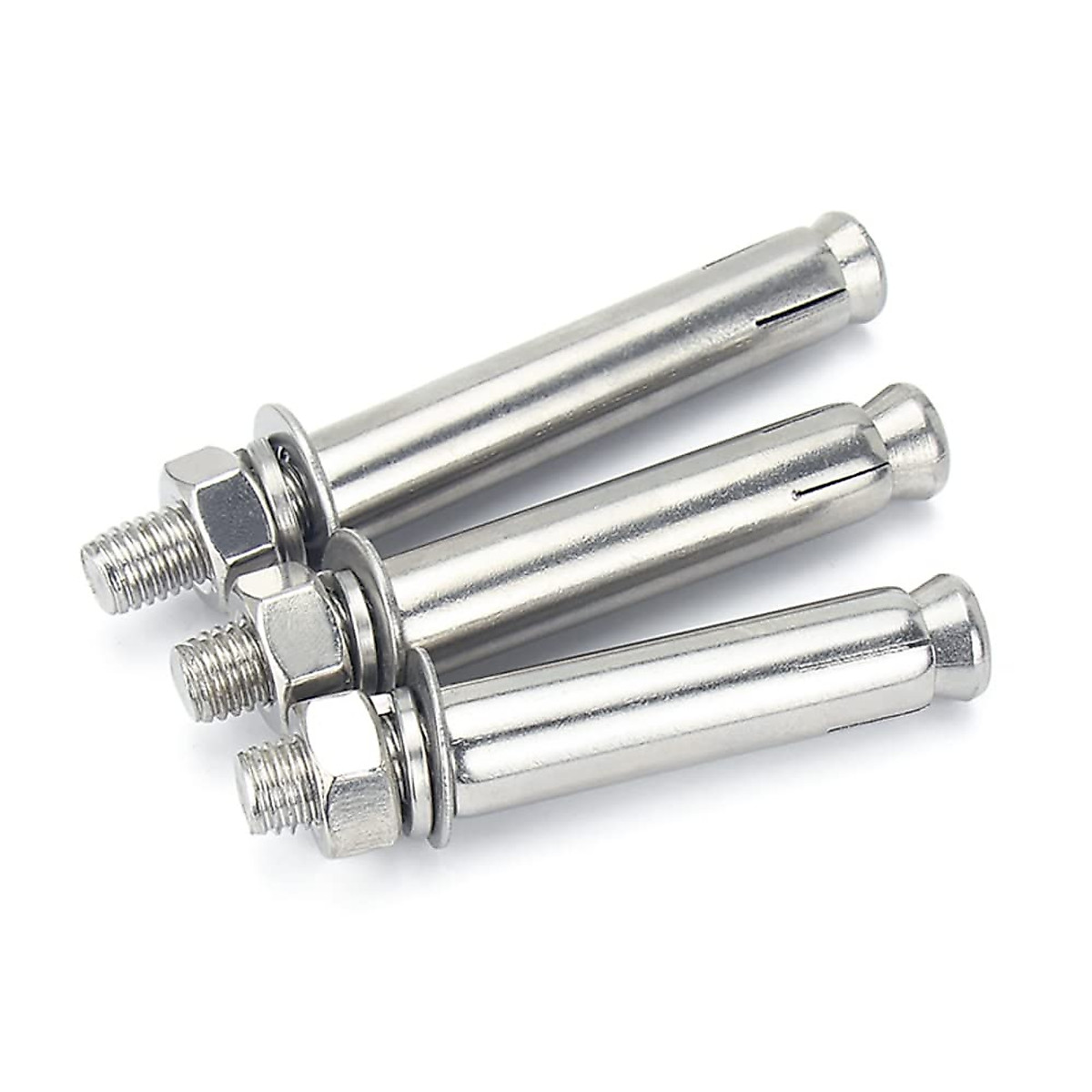 (2PCS) 316 Stainless Steel External Expansion Screws, Suitable for Mechanical Fixed Installation M8x100mm.