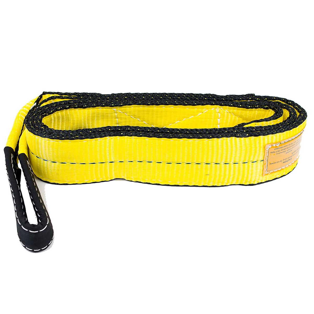 Mytee Products 2 Pack 2" x12' Web Lifting Sling - 6400 LBS WLL Vertical Lift Straps Twisted Eyelets 2-Ply - Choker (5000# WLL) & Basket (12,800# WLL)