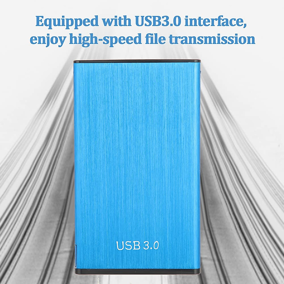 USB3.0 High-Speed Mobile Hard Drive,YD0018 2.5inch 80G-2TB Mechanical Mobile Hard Drive,50-130M/S USB3.0 Ultra Slim Portable External Hard Drive,Compatible for OS X/XP/Win7/ Win8/Win10/Linux(1TB)
