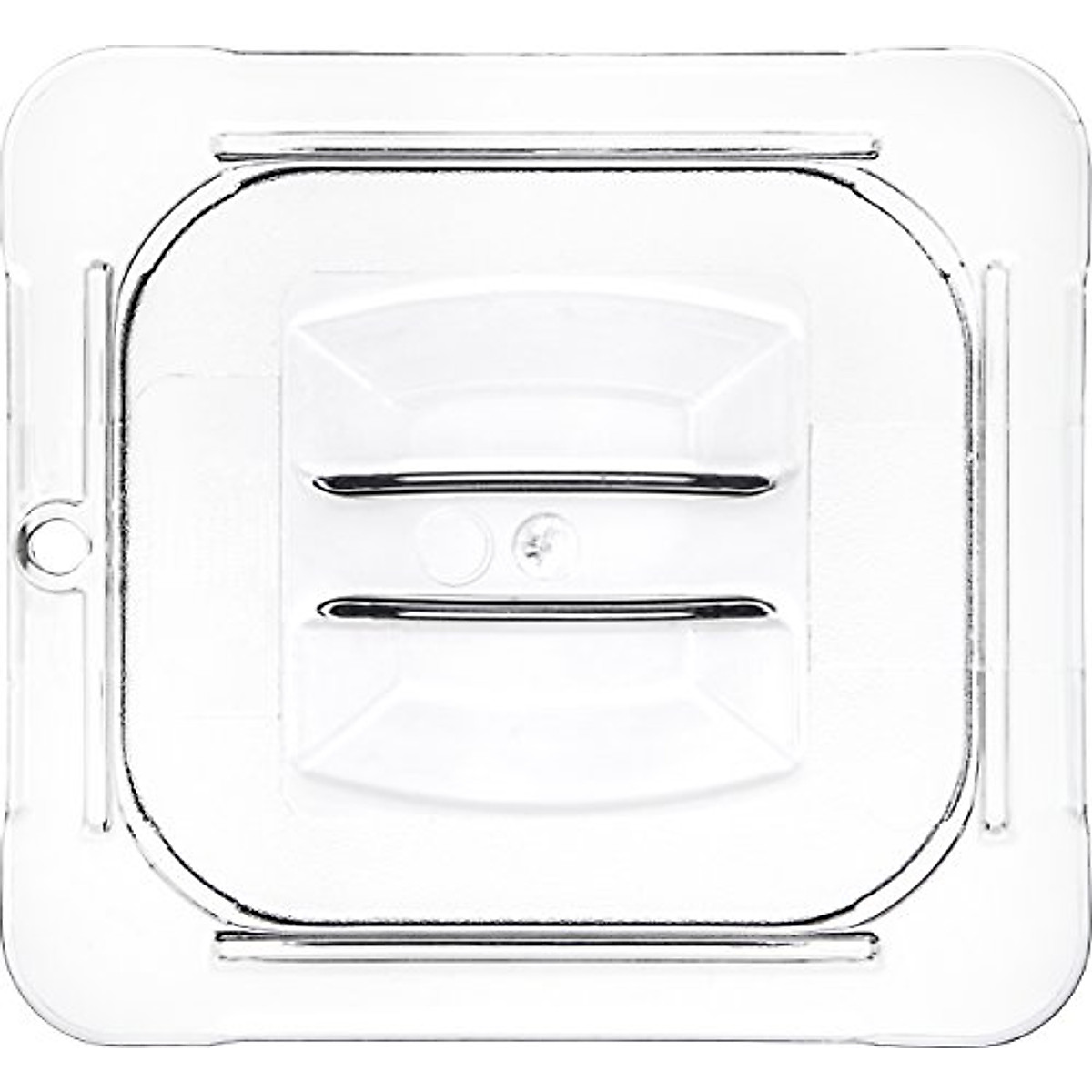 Carlisle FoodService Products 10310U07 StorPlus Sixth Size Polycarbonate Universal Handled Food Pan Lid, Clear