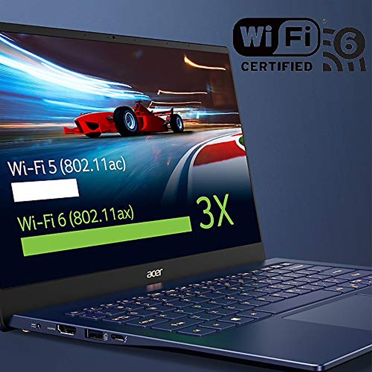 Acer Swift 5 Ultra-Thin & Lightweight Laptop, 14" Full HD IPS Touch, 10th Gen Intel Core i7-1065G7, 8GB LPDDR4, 512GB PCIe NVMe SSD, FP Reader, Wi-Fi 6, Back-lit Keyboard, Windows 10, SF514-54T-76PY