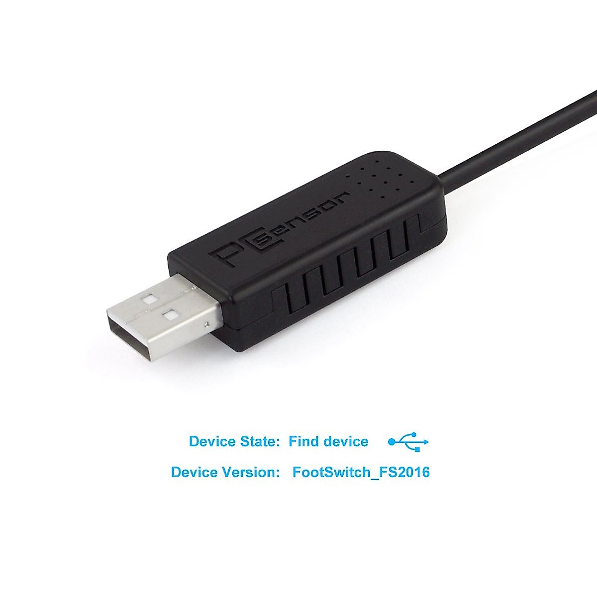 iKKEGOL USB Double 2 Foot Switch Control Pedal Video Game Customized PC Keyboard Multimedia Key Free Drive HID for Push to Talk Yellow