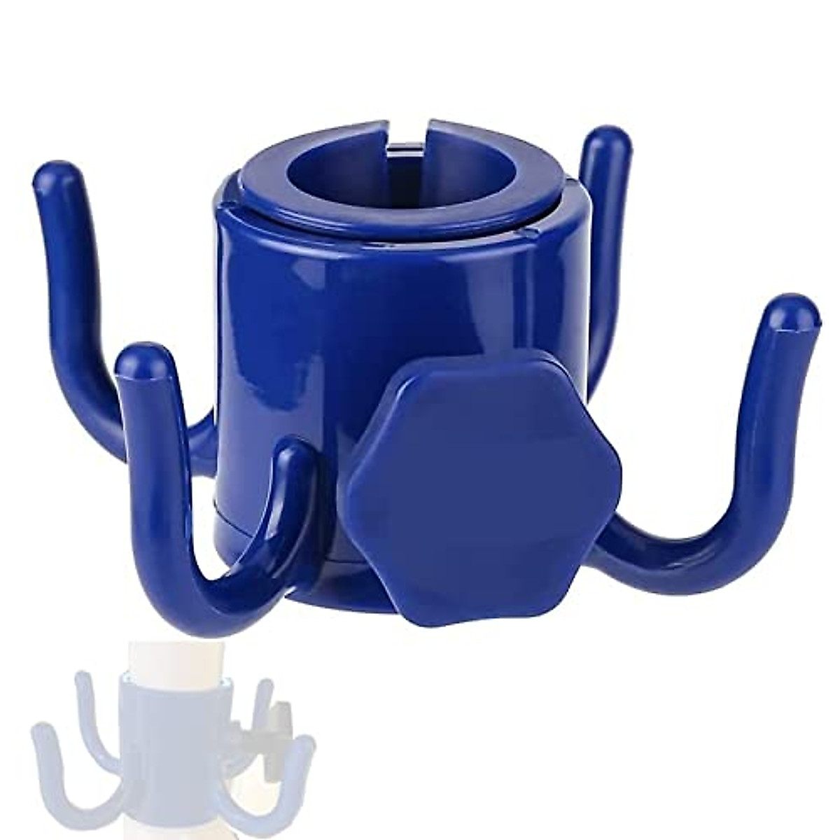MILIMOLI Beach Umbrella Hanging Hook, 4-Prongs Beach Umbrella Hanging Hook, Adjustable Plastic Umbrella Hook for Towels Camera Clothes Hats Sunglasses Bag, Beach Camping Travel Supplies