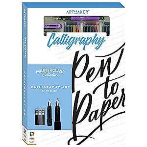 Hinkler Art Maker Masterclass Collection: Calligraphy Art Kit - Beginner to Advanced Calligraphy - Calligraphy Guide - Calligraphy Equipment - Craft Kits - Arts and Craft for Adults